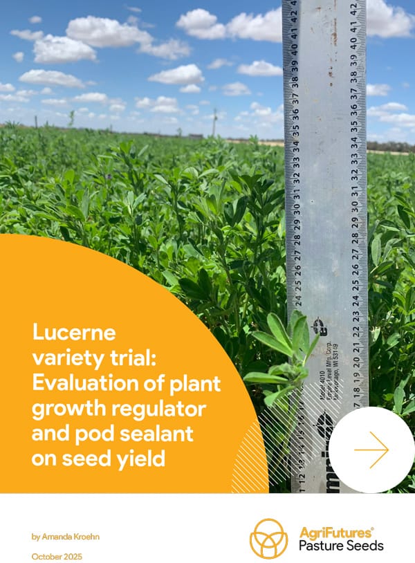 Lucerne Variety Trial: Evaluation of plant growth regulator and pod ...